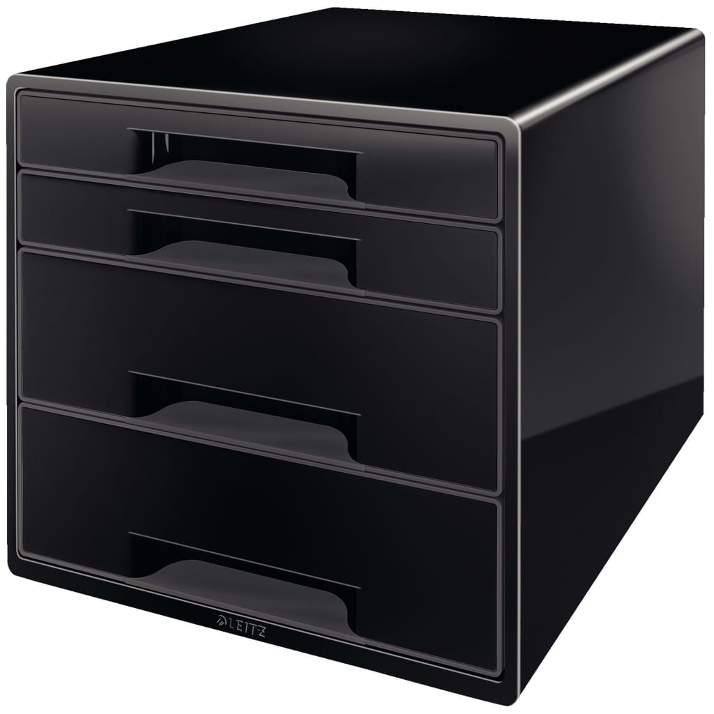 Leitz Desk Cube 4 Drawers Black – Berkfield Home